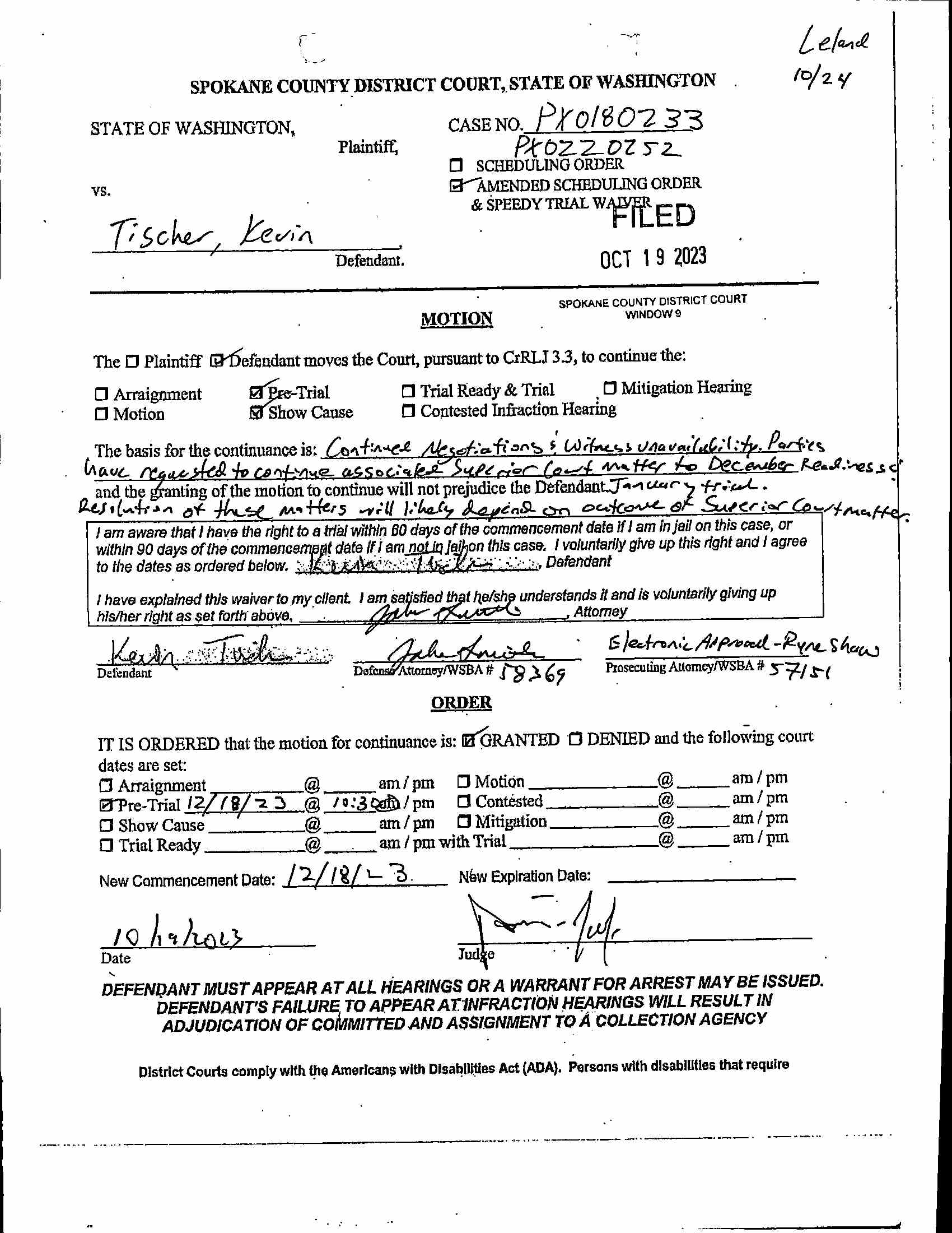 Spokane County Court Viewer